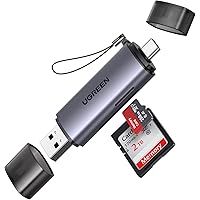 Vanja SD Card Reader, Aluminum USB C SD/Micro SD Card Adapter ...