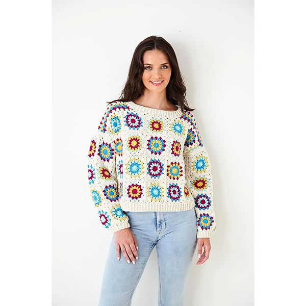 Crochet Cardigan King Cole Bramble DK Granny Square Cardigan Crochet ...