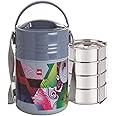 Buy Cello Meal Kit Plastic Tiffin Box | 4 Stainless Steel Containers ...