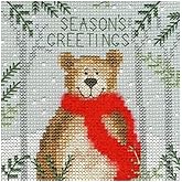 Bothy Threads Cross Stitch Kit - Christmas Card - Xmas Hare : Amazon.co ...