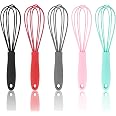 Fzyisw 5Pcs Silicone Mini Whisk Set, Heat Resistant, Small Size, 5 ...