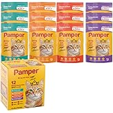 Pamper Adult Wet Cat Food Mega Multi Pack (48 x 85g) Sachets : Amazon ...