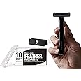 OneBlade Core Single-Blade Safety Razor w/Stand +10 Feather Blades | Master the Craft of Old ...