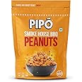 PIPO Roasted Peanuts, Smoke House BBQ Flavour | Rich in Protein & Fibre | No Artificial Flavour ...