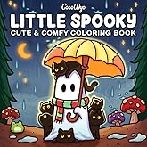 Spooky Cozy: Cute & Simple Coloring Book for Adults and Teens Featuring ...