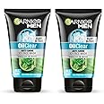 Garnier Men Oil Clear Deep Cleansing Face Wash, Mineral Clay and Menthol Deep Cleansing Face ...