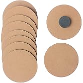 IVEI DIY MDF Wood Sheet Craft Magnet - Plain MDF Fridge Magnet Blanks ...