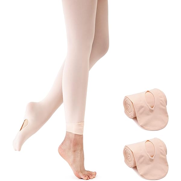Calze Ginnastica Nylon Elastan Collant Danza YUANJ Bambine - 2 Pezzi ...