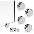 Round Glass Wall Mounting Bracket Mirror Holder Clips - 8 Pcs Fix Kit ...