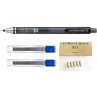 uni-ball Kuru Toga 0.5mm - Self Sharpening Mechanical Pencil - Smoke Barrel - Pack of 2 + 24 ...