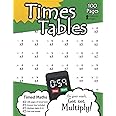 Times Tables: 100 Practice Pages - Timed Tests - Multiplication Math ...