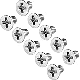 uxcell M3x4mm Machine Screws Pan Phillips Cross Head Screw 304 Stainless Steel Fasteners Bolts ...