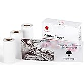 Phomemo Transparent Adhesive Thermal Sticker Paper 53mm, Compatible ...