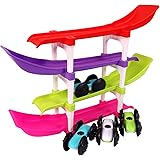 Buy Toyshine Wooden Car Ramps Race - 4 Level Toy Car Ramp Race Track ...