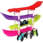 Buy Toyshine Wooden Car Ramps Race - 4 Level Toy Car Ramp Race Track ...