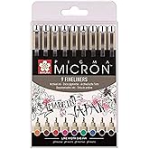 Sakura Pigma Micron Assorted Pens, Pack of 6, Black : Amazon.co.uk: Stationery & Office Supplies