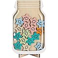 Reward Jar, Wooden Rewards Jar for Children, Smiley Face Star Rewards ...