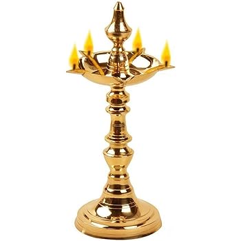 Buy Crispy Deals Mini Regional Brass Diya (Kuthu Vilakku) Lamp For Home ...