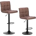 WOLTU® Barhocker BH113dbr-2 2er Set Barstuhl Tresenhocker Bistrohocker Designer Hocker mit ...