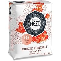 Nezo Table Salt Iodized 1kg : Amazon.ae: Grocery