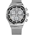 Swatch Mens Chronograph Quartz Watch with Stainless Steel Strap ...