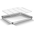 APLKER Stainless Steel Baking Trays Cooling Rack, Non-Stick Oven Trays ...