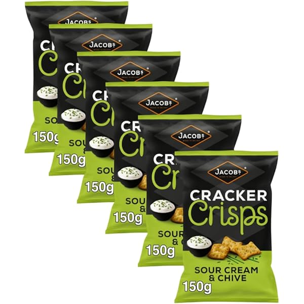 Snack A Jacks Sour Cream And Chive Jacob's Cracker Crisps Sour Cream ...