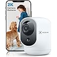 COCOCAM 2K Camera Surveillance WiFi Interieur sans Fil Pan/Tilt à ...
