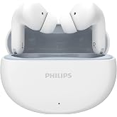 PHILIPS TAT1150BK/94 Premium Wireless Earbuds with ANC, Quad Mic ENC ...