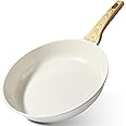 GiPP Nonstick Skillet Frying Pan,White Granite Non Stick Pans,Omelette ...