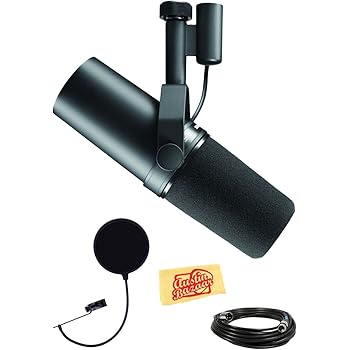 SHURE SM7B - legendary vocal microphone with selectable frequency ...