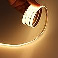 JOYLIT COB Interior LED Strips 24V Warm White 3000K 6M 320LEDs/M CRI 90+, Dimmable LED Strip ...