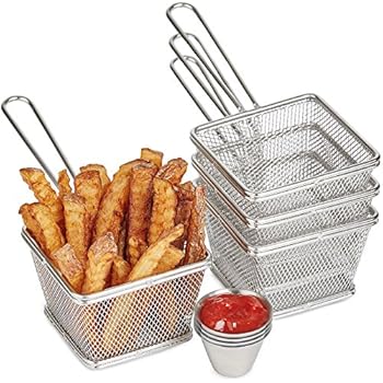 Mini Chip Serving Baskets (Set of 4): Amazon.co.uk: Kitchen & Home