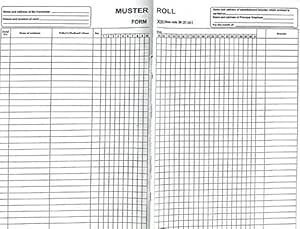 Bapuji Muster Roll Form 12 Register Book Rule 59 2(a) to be maintained ...