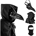 Raxwalker Plague Doctor Mask Costume Set Steampunk Leather Masks With ...