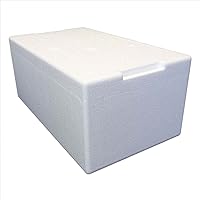Styroporbox/Thermobox - 22,0 Liter - 55 x 32 x 24 cm/Wandstärke 3 cm ...