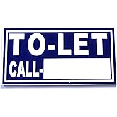TO-LET - 12" X 4" SIGN BOARDS (4) : Amazon.in: Office Products