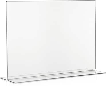 VITAdisplays® T-Stand Landscape Table Stand Acrylic Glass Display Stand ...