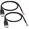 USB 2.0 Male 2 Pin Bare Wire (2Pin Bare Wire/1m) : Amazon.in: Computers ...