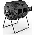 160L Dual Heavy Duty Outdoor Compost Tumbler Bin Composter Organic ...