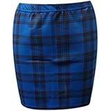 WearAll Womens Print Ladies Stretch Bodycon Elasticated Jersey Short ...