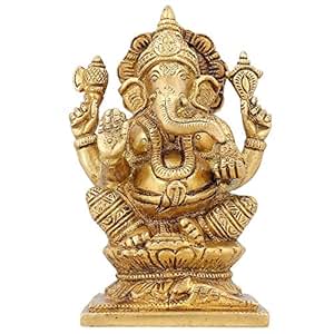Buy Ganesha Sculpture Hindu Décor Religious Gifts Brass Hinduism Symbol ...