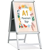 VAIIGO A Board Pavement Sign Frame - A1 Double Side Pavement Board with ...