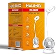 Buy Halonix FAN-O-GLOW Portable Desk Light | Study lamp with Fan | 3 ...