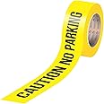 SINGHAL No Parking Caution Tape Roll - 3 Inch x 300 Meter - High Visibility Bright Yellow Tape ...