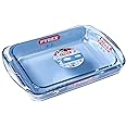 Pyrex Classic 2 Piece Rectangular Glass Baking Roasting Bake Roaster Dish Set : Amazon.co.uk ...