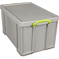 Really Useful Box Plastic Storage 84 Litre Recycled Solid Black : Amazon.co.uk: Home & Kitchen
