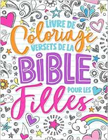 Amazon.fr - Livre de coloriage - Versets de la Bible pour les filles ...