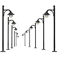 Evemodel LYM21 10pcs Model Railway Train Lamp Post Street Lights N TT ...