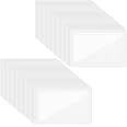 50 Pack Self-Adhesive Index Card Holder, Clear Card Holder with Top ...